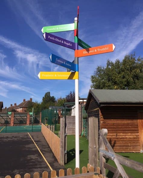 School Finger Posts Signage - School Signs