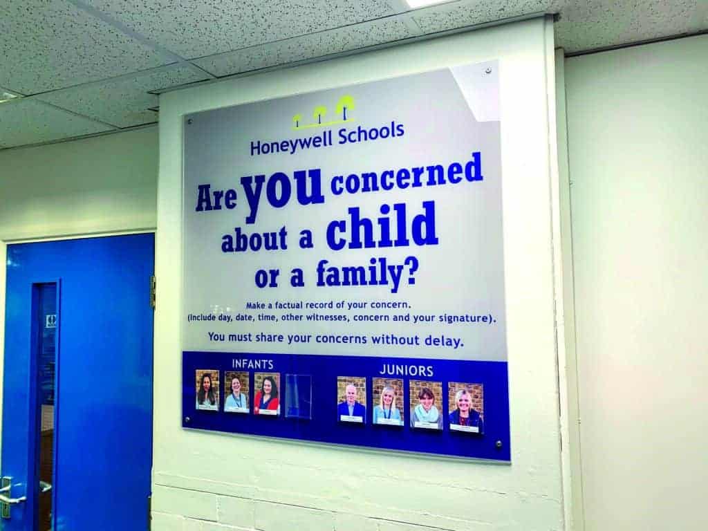 Safeguarding LensWalls™ - School Signs