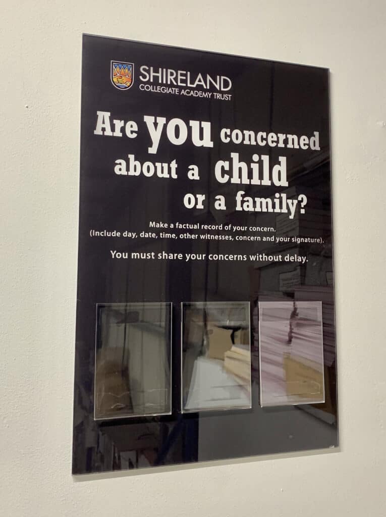 Safeguarding LensWalls™ - School Signs