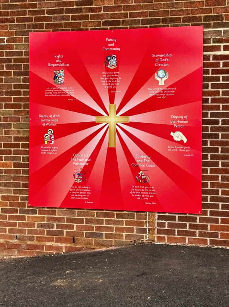 Catholic Social Teaching - School Signs