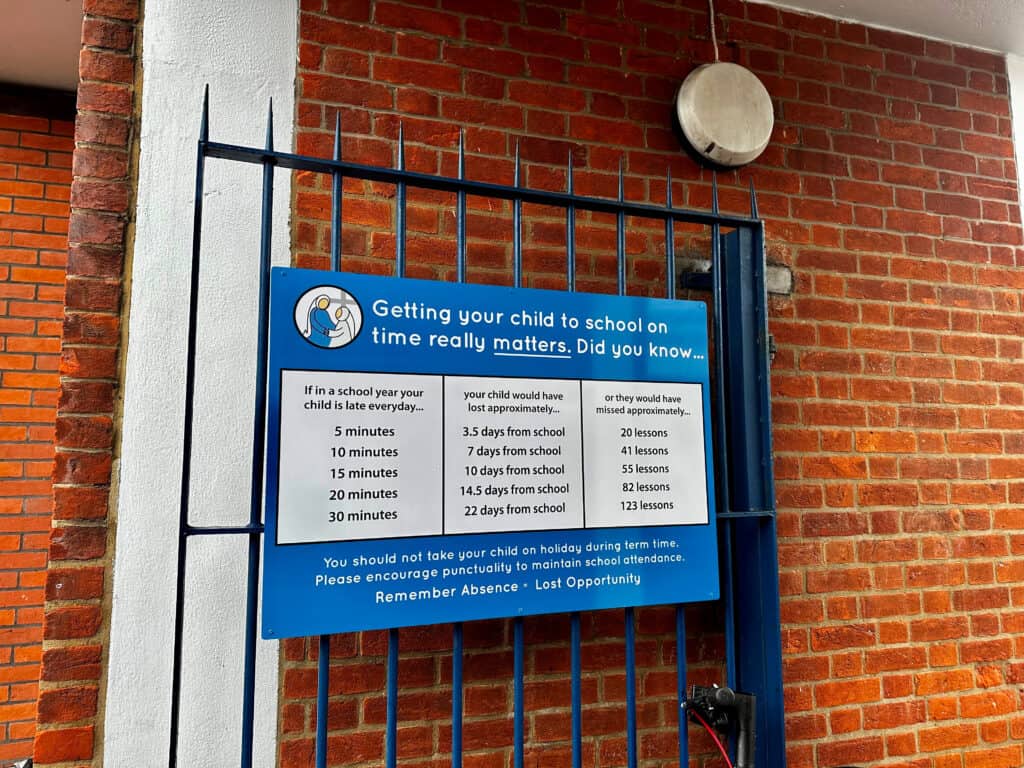 Attendance / Punctuality Boards - School Signs