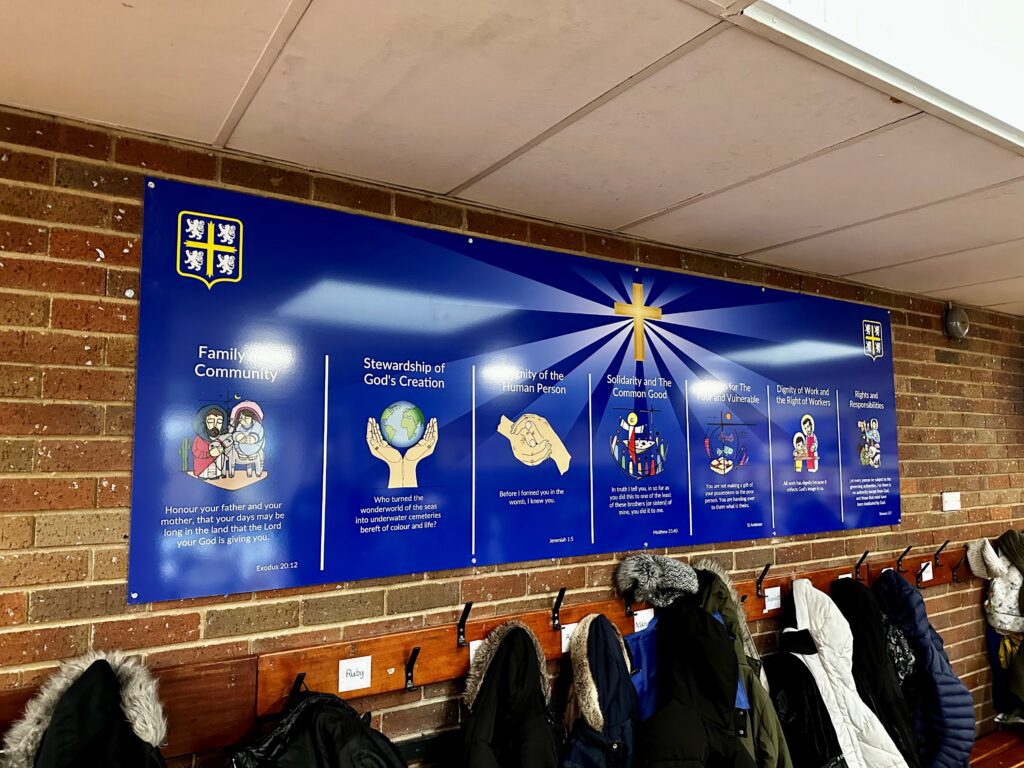 Catholic Social Teaching - School Signs