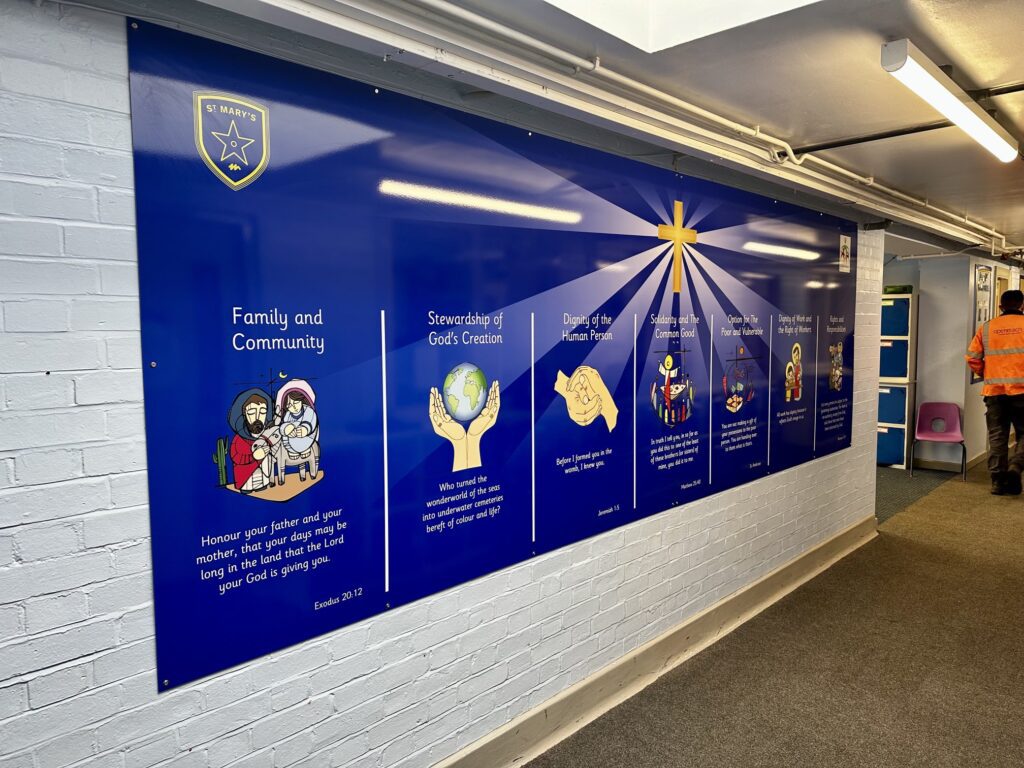 Catholic Social Teaching - School Signs